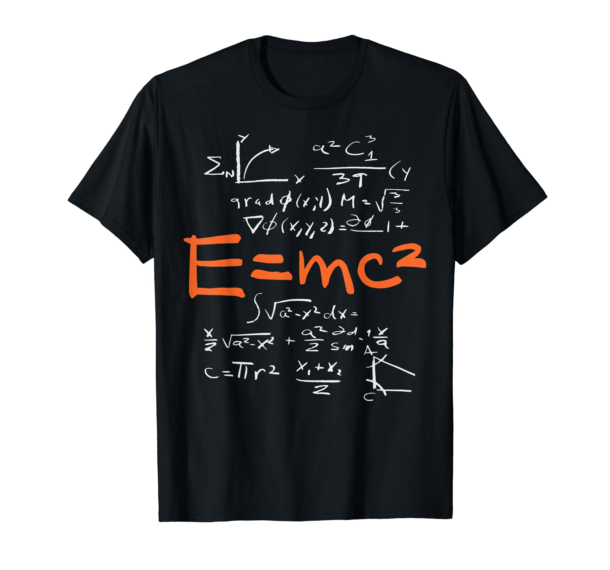 Physics E MC2 Energy Mass Equivalent Formula Math Lover T-Shirt - Walmart.com