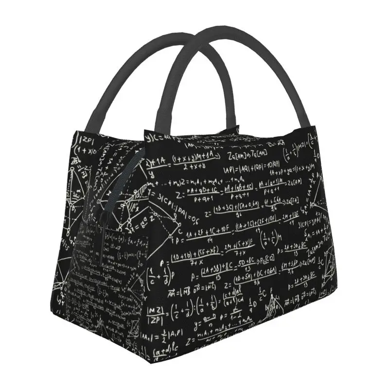 Physics Equations Insulated Lunch Bags for Women Resuable Geek Science ...