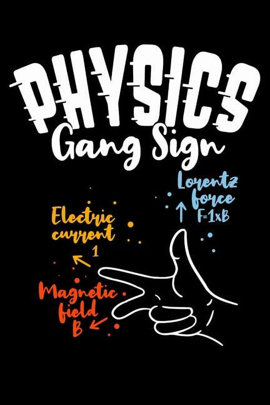 Physics Gang Sign Lorentz Force F=IxB Electric Current I Magnetic Field ...