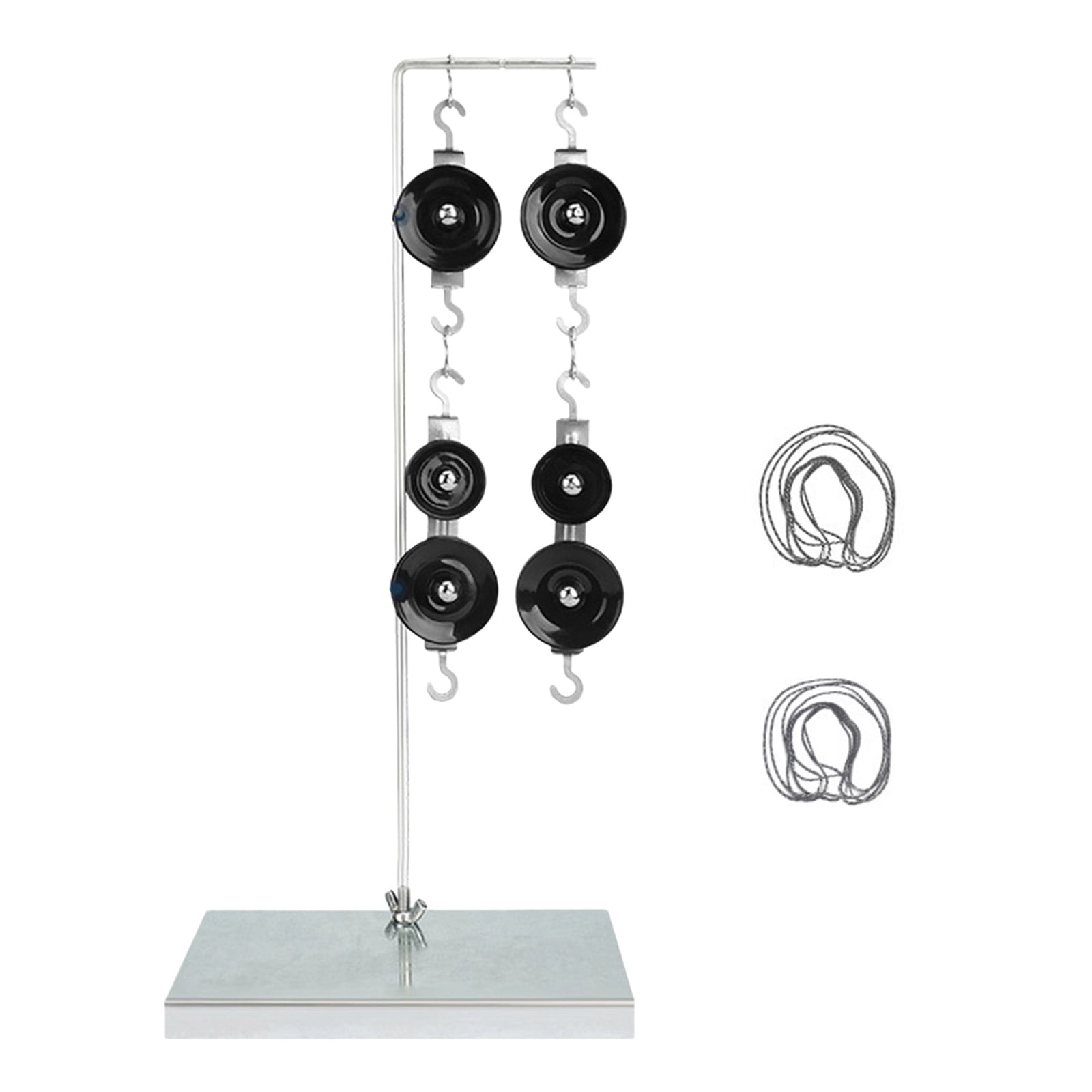 Physics Laboratory Pulley with Stand Hooks and Spring Scale for ...
