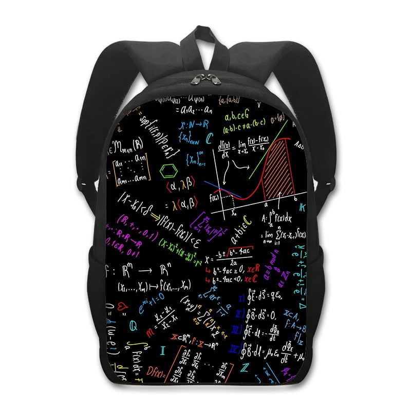 Physics Mathematics Chemistry Print backpack for teenage bags Science ...