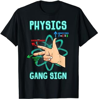 Physics Rule Right Hand Gang Sign Science T-Shirt - Walmart.com