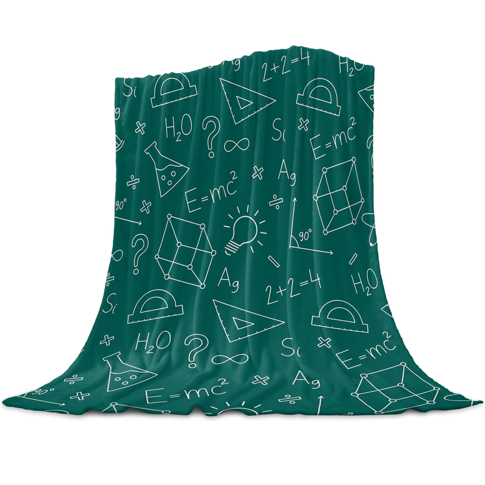 Physics Science Academic Algebra Formula Theme Flannel Throw Blanket ...