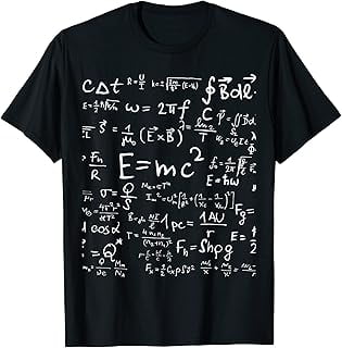 Physics T-Shirt Science Teacher Formula Cheat Sheet Geek Tee - Walmart.com