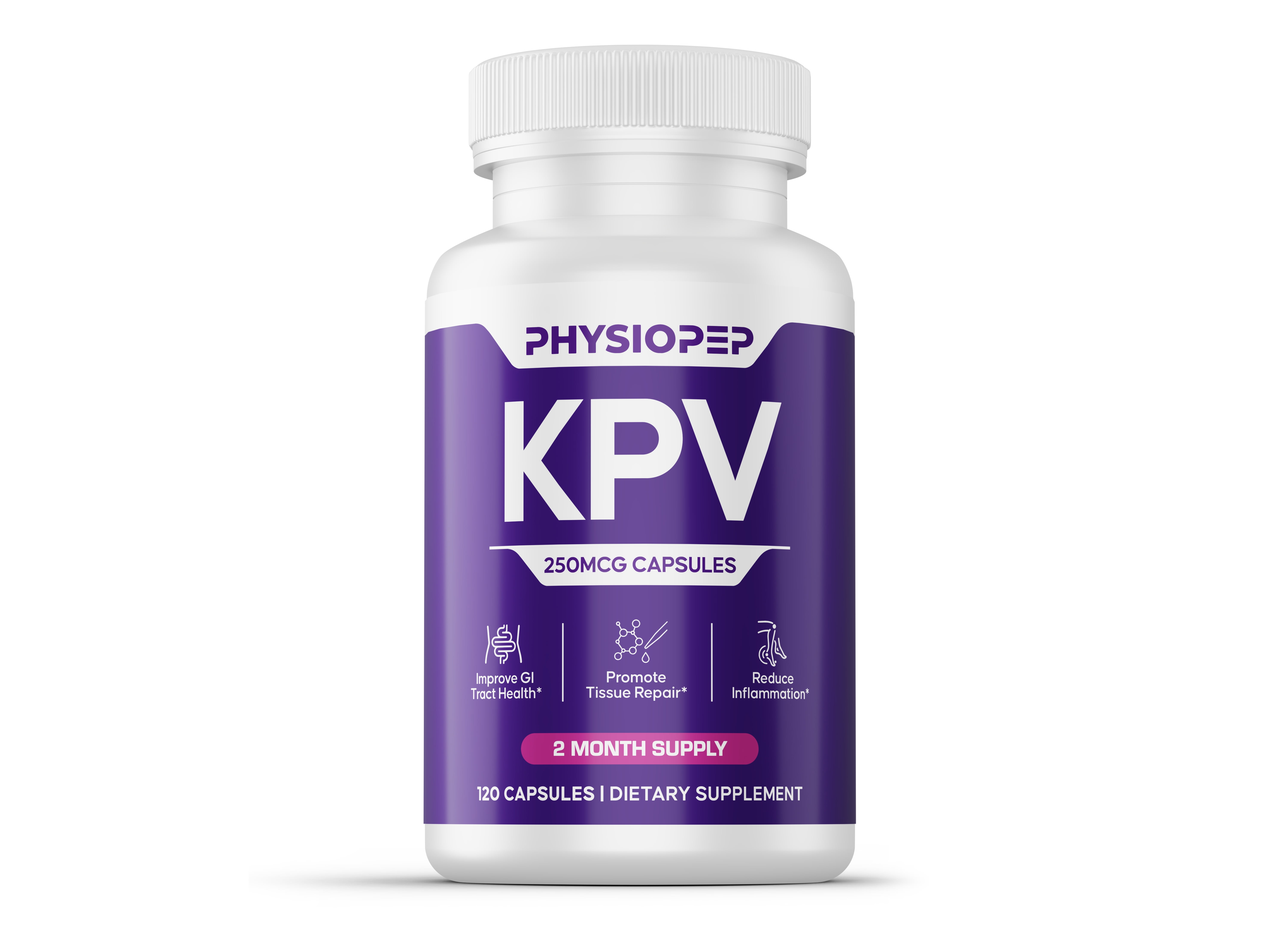 Physiopep KPV | 120 Capsules - Walmart.com