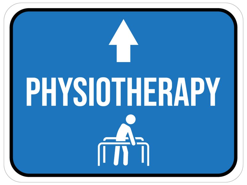 Physiotherapy Arrow Straight Funny Vintage Tin Signs 8 X 12 Inch Wall ...