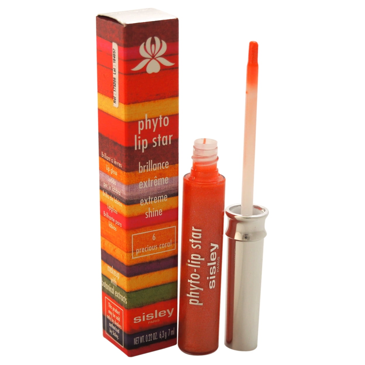 Phyto Lip Star Extreme Shine - 6 Precious Coral by Sisley for Women - 7 ...