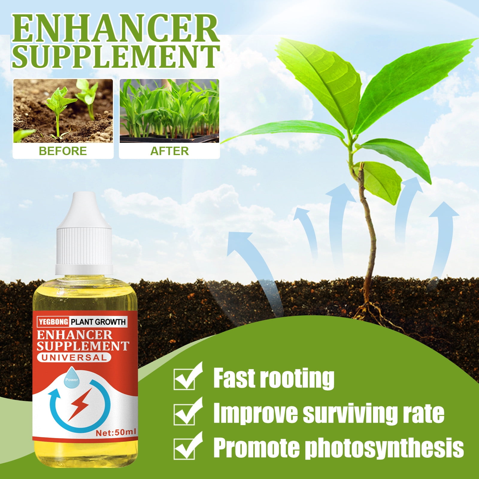 Phytovitins Plant Growth Nutrient Supplement 50ml Liquid Fertilizer for ...