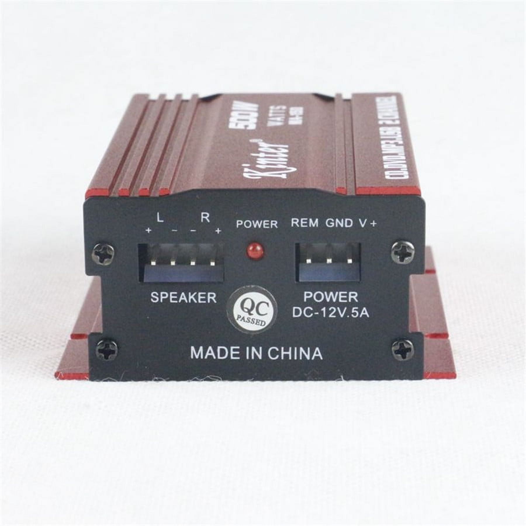 Phyun 12V 500W Mini Hi-Fi 2 Channel Vehicle Car Stereo Audio Amplifier ...