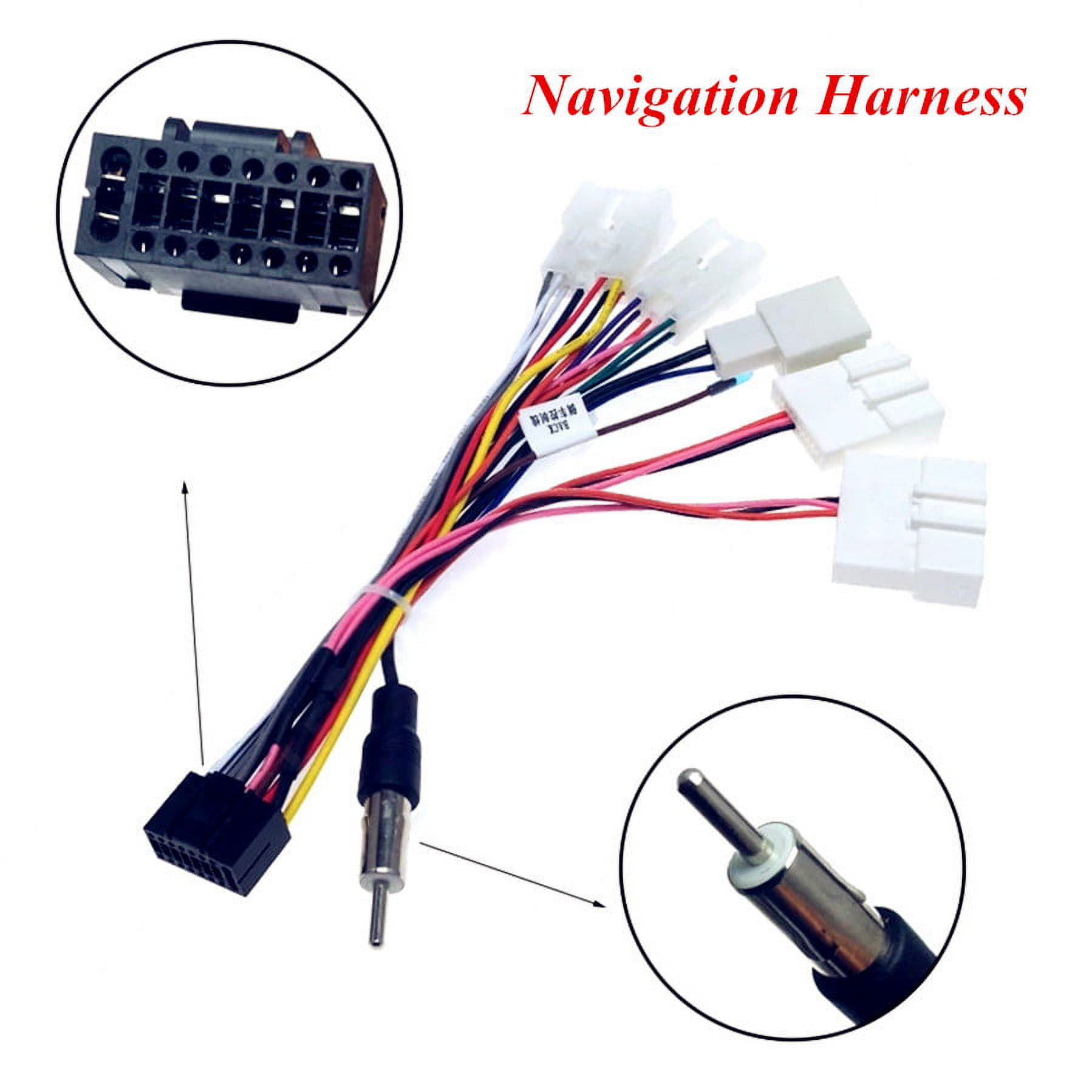 Phyun 16 PIN Wiring Harness Adapter Android Power Cable Harness for ...