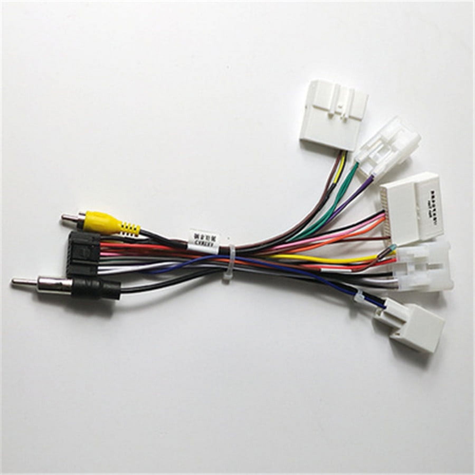 Phyun 16Pin Wiring Harness Adapter w/Rear View Camera Connector for ...