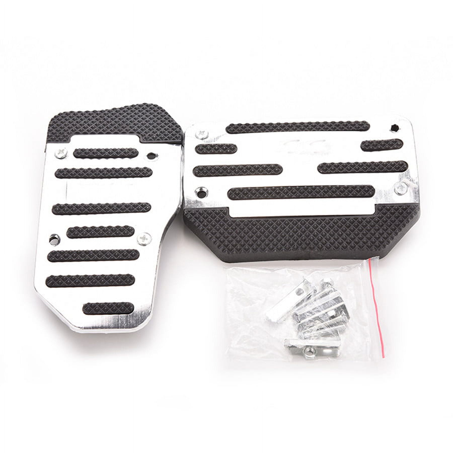 Phyun 2 Pcs Aluminium Alloy Brake Cover Pad Foot Treadle Pedal Silver ...