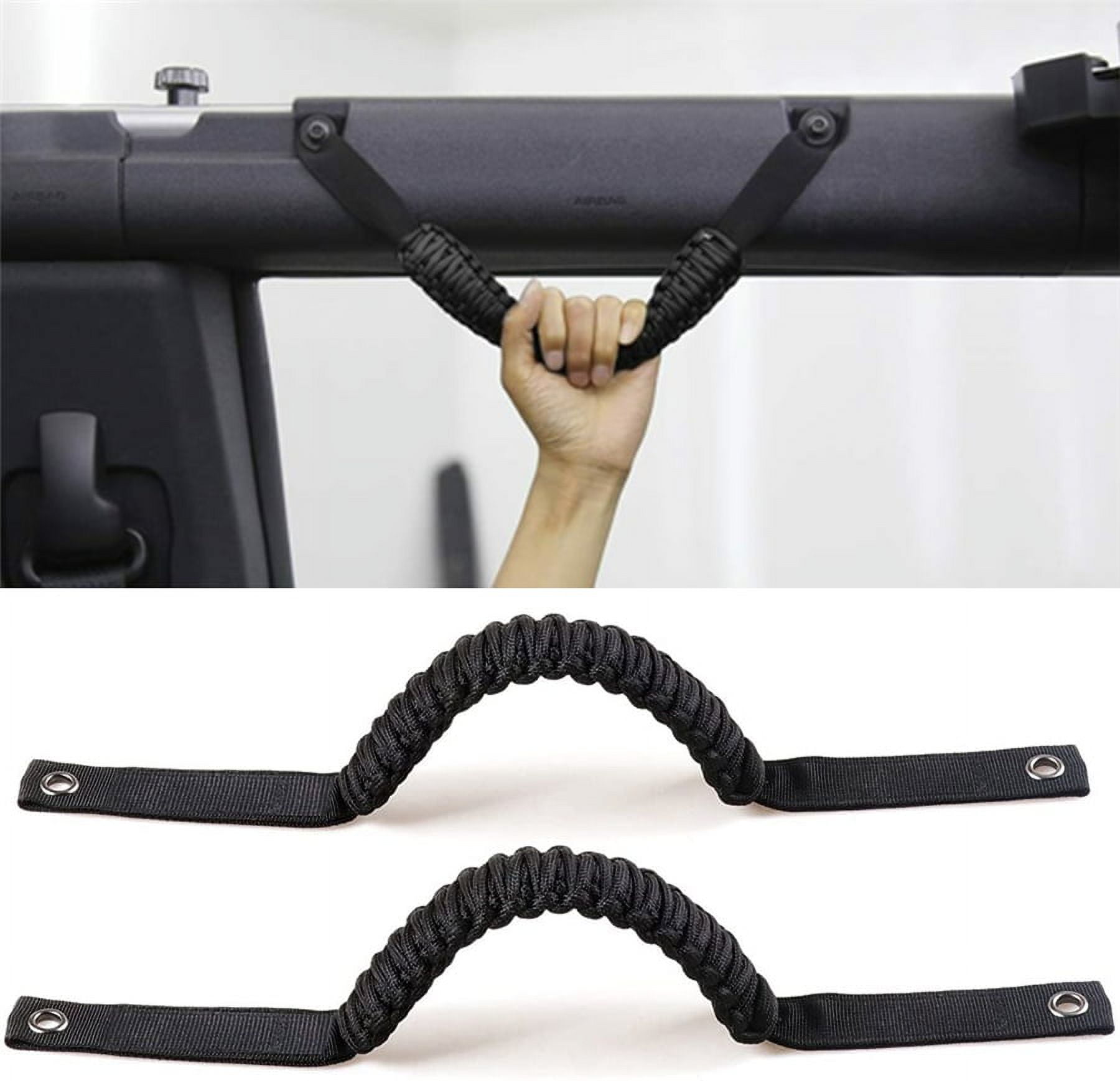 Phyun 2 pack Roll Bar Grab Handles Paracord Grip Handle for 2021 2022 ...