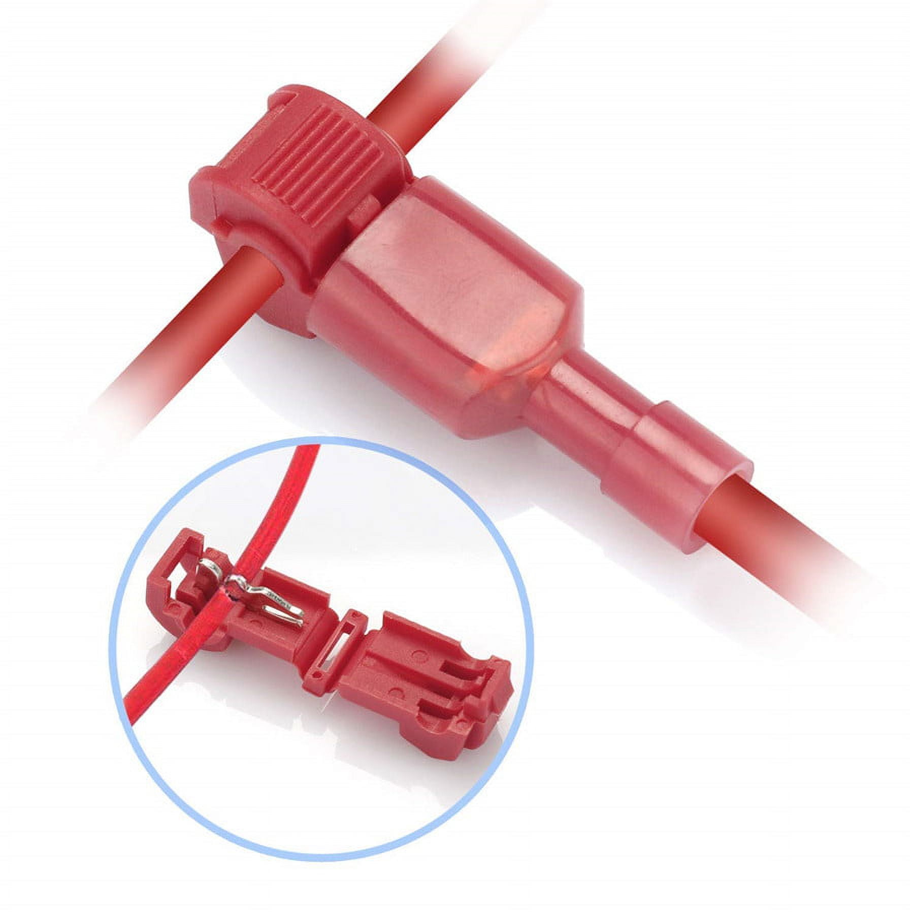 Phyun 220pcs T-Tap Quick Splice Wire Cable Connector Wire Crimp Car ...