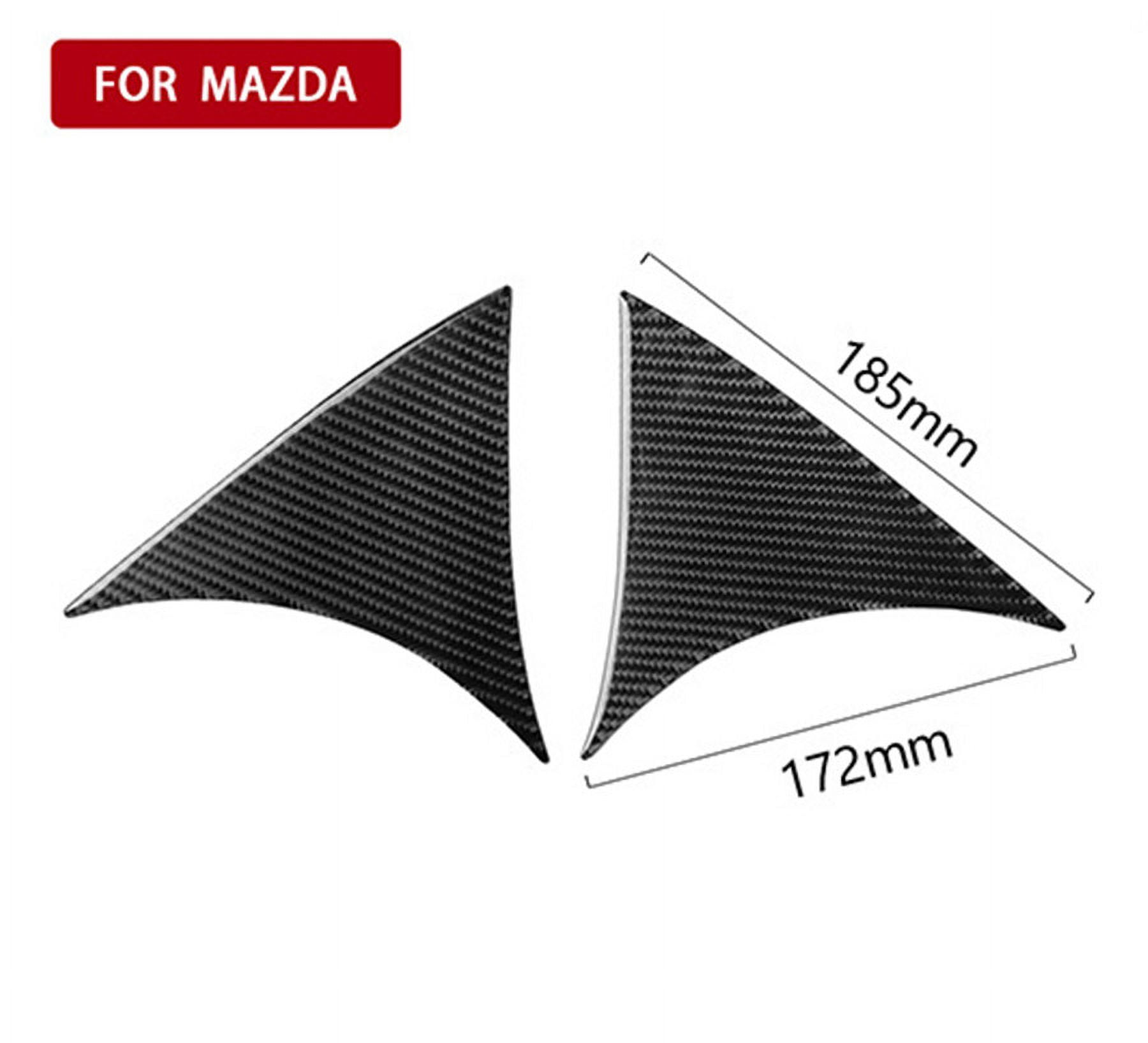 Phyun 2PCS Rear Window Spoiler Side Wing Cover Trim Frame for Mazda3 ...