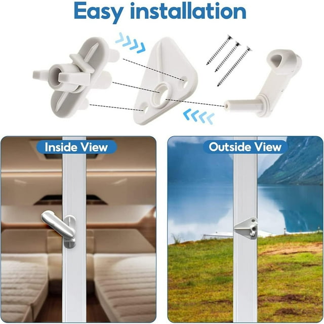 Phyun 2Pcs Pontoon Boat Gate Latch Replacement Kit For Square Frames 1 ...