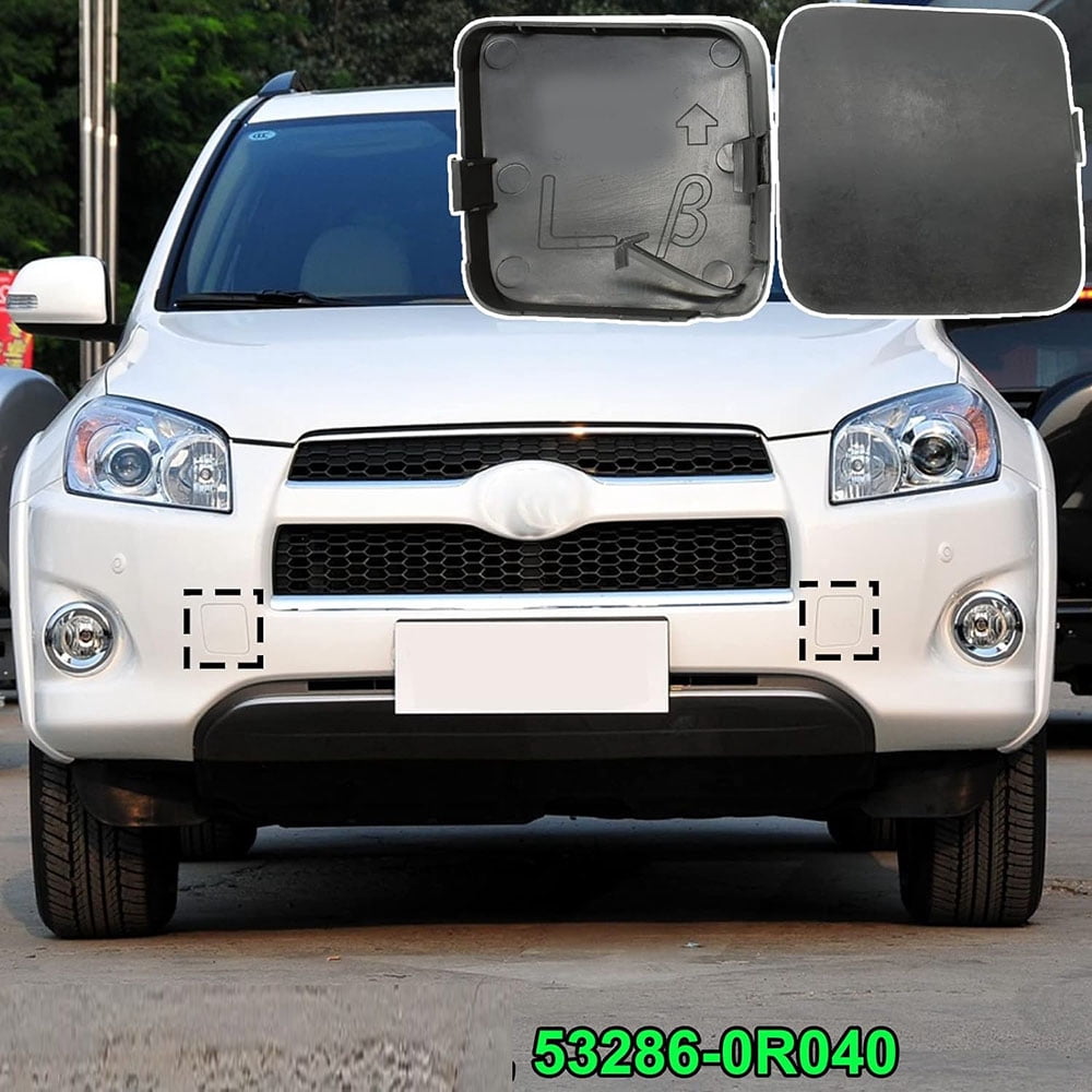 Phyun 2Pcs Tow Cover Eye Hook Front Bumper Right Left Cap 53286-0R040 ...