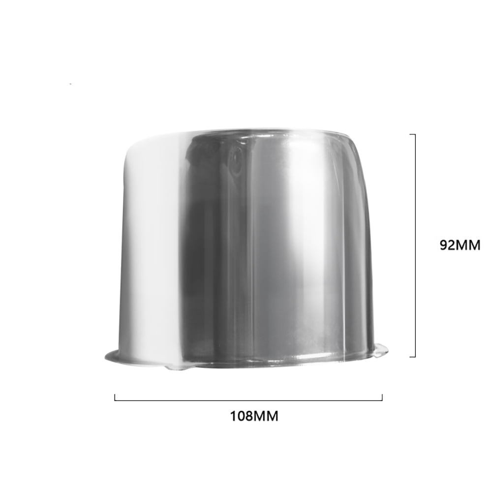Phyun 4 Steel Short Chrome Center Caps Fits For 4.25 Inch Center Bore ...