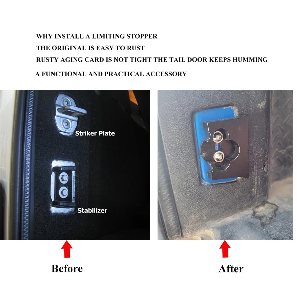Phyun Aluminum Alloy Rear Tailgate Stopper Limiter For Jeep Wrangler Jk ...