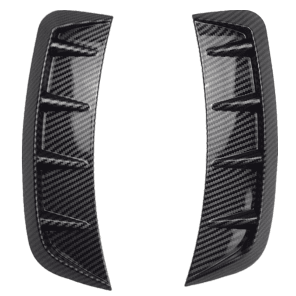 Phyun Carbon Fiber Color Car Side Fender Wing Emble Badge Bonnet Flares ...