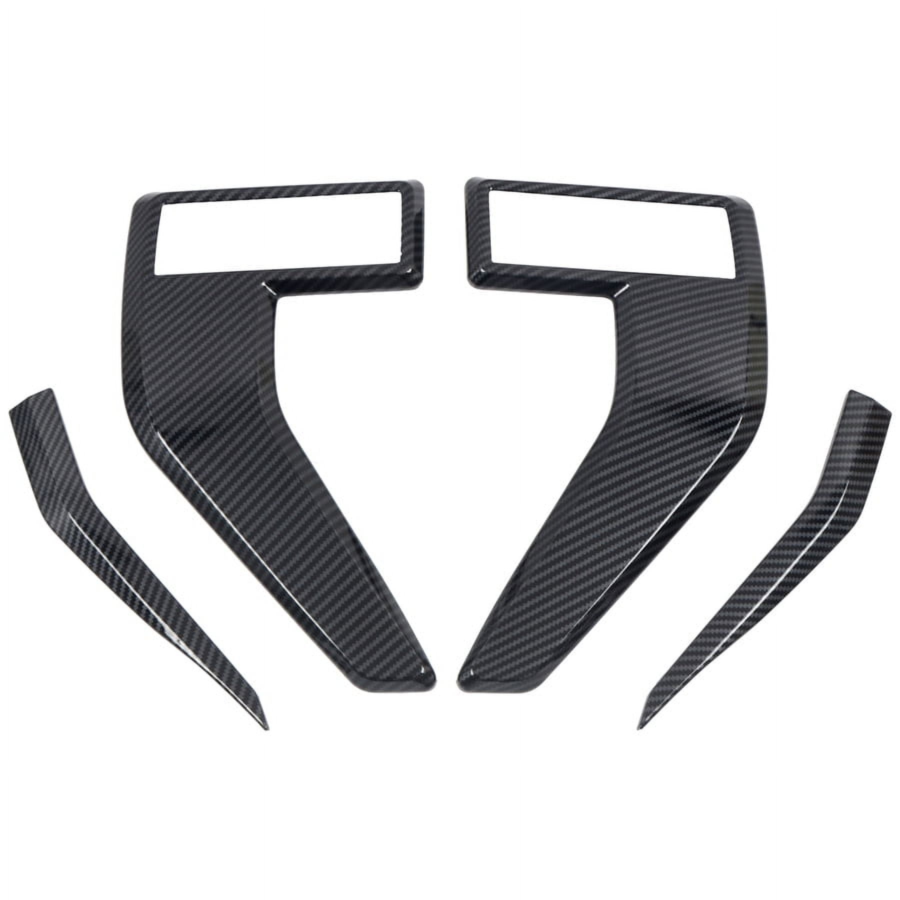 Phyun Carbon Fiber Look Side Fender Badge Emblem Cover Trims for 2021 ...