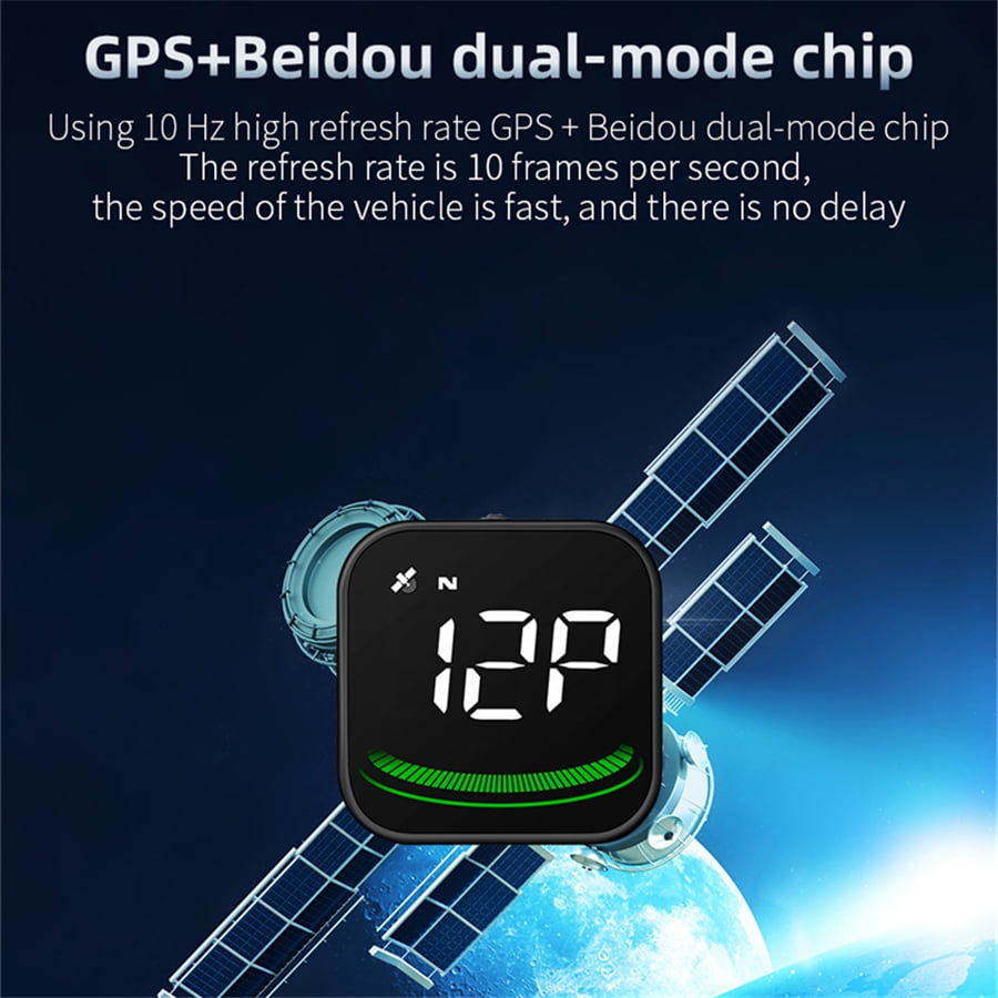 Phyun Digital Gps Speedometer Universal Car Hud Head Up Display Compass ...