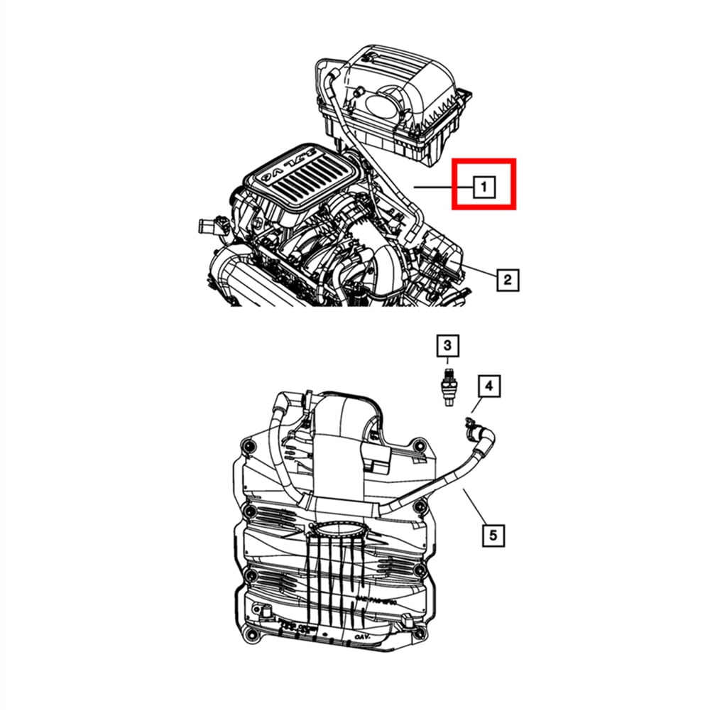 Phyun Engine Air Box Hose-Pcv Valve Hose Upper 53013886Ab - Walmart.com