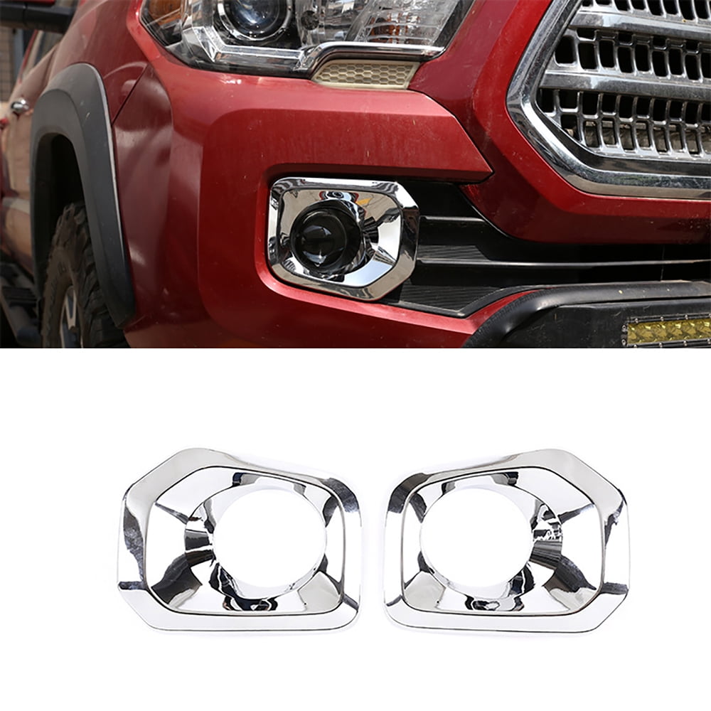 Phyun Front Bumper Grille Chrome Fog Light Covers Trims For 2016-2023 ...