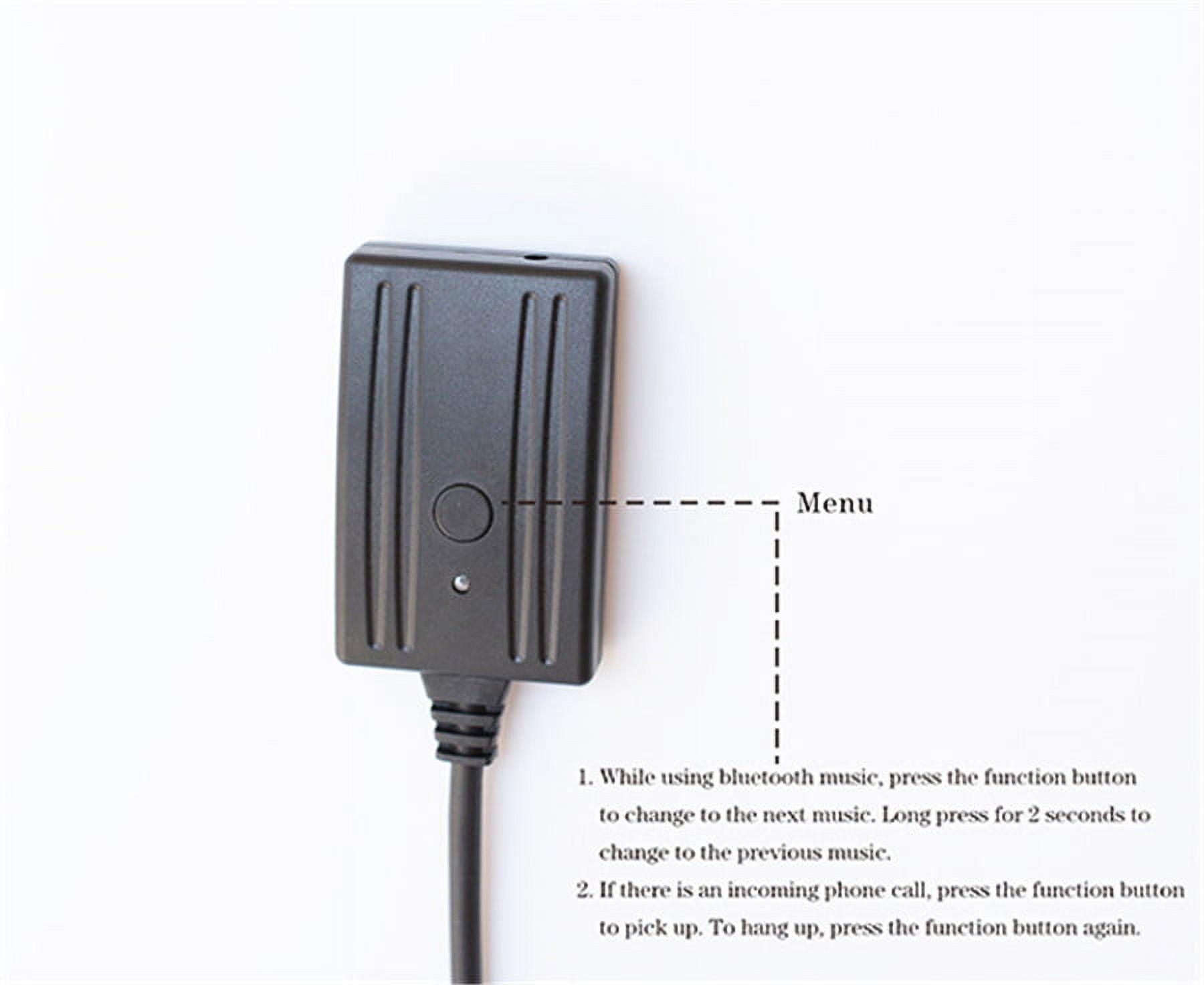 Phyun Motorcycle 3-pin AUX IN Bluetooth Music Aux Cable Adapter + MIC ...