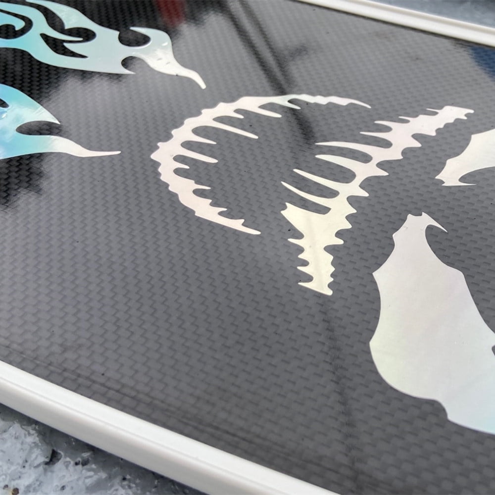 Phyun Motorcycle Flame Sticker For Scooter Motorcycle Body Fender ...