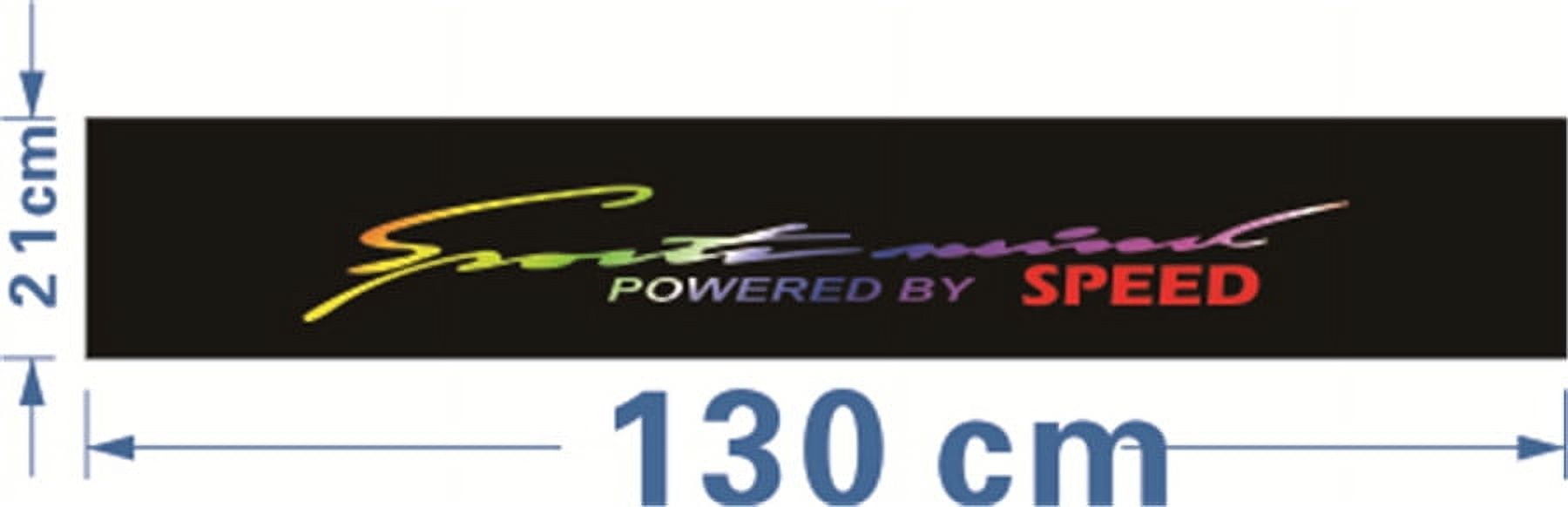 Phyun PVC Car Sticker Glass Banner Stripe Decoration Sticker Front ...