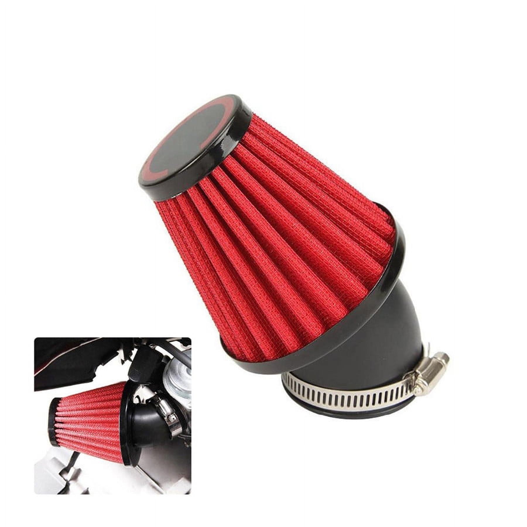 Phyun Red 48mm Air Filter Pod 45 Angled / 150cc-250cc Motorcycle ...