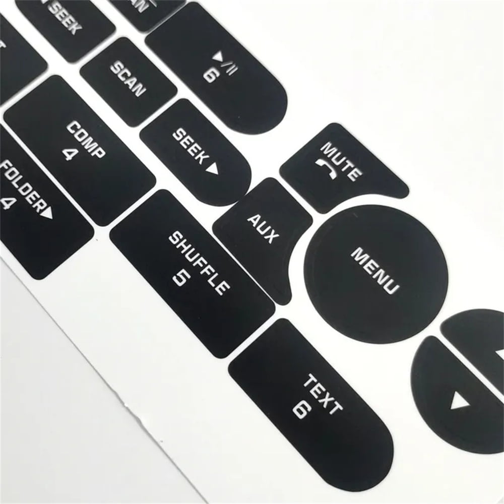 Phyun Replacement Radio Button Stickers For FORD MUSTANG 2005 2006 2007 ...