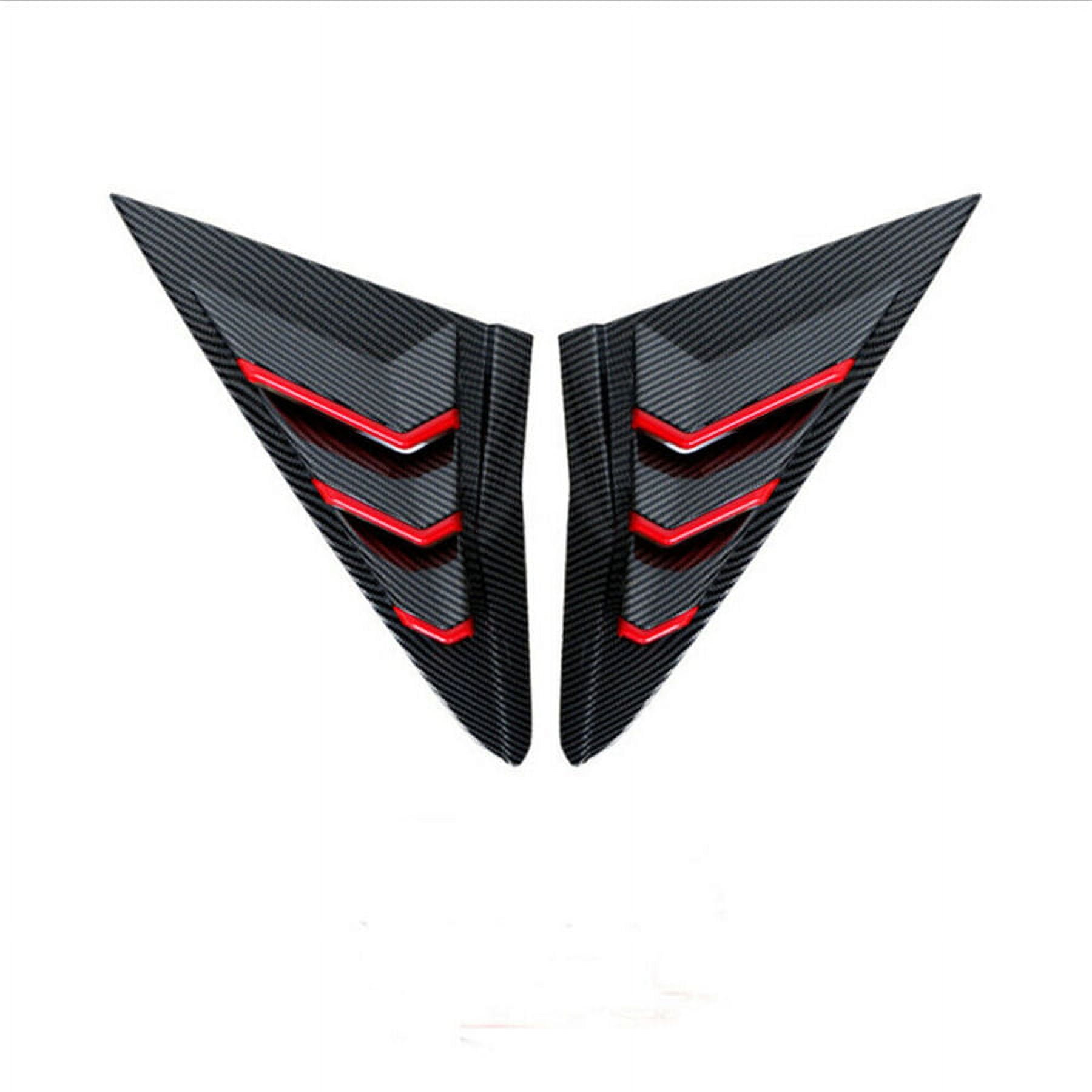 Phyun Side Air Vent Window Louver Cover Carbon Fiber Red ABS Cover For ...