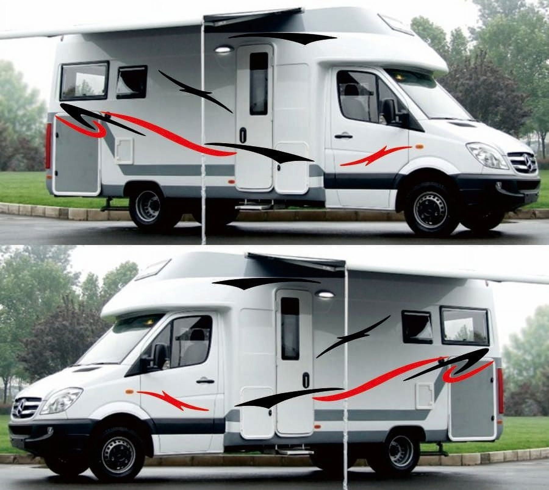 Phyun Stripes Graphics (Two Side) Vinyl Graphics Kit Decals Car ...