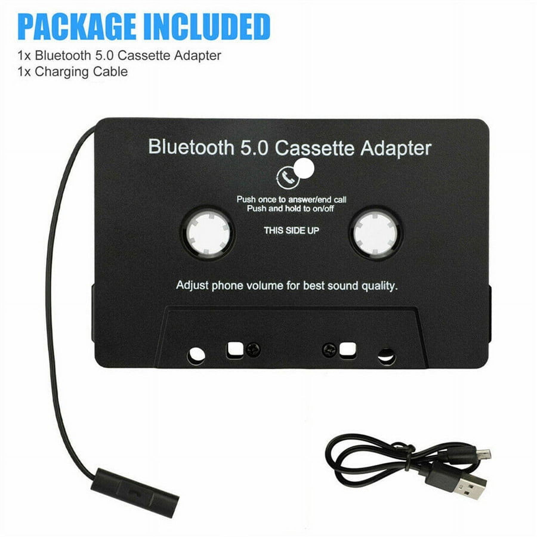 Phyun Universal Bluetooth 5.0 Converter Car Tape Mp3 Stereo Audio ...