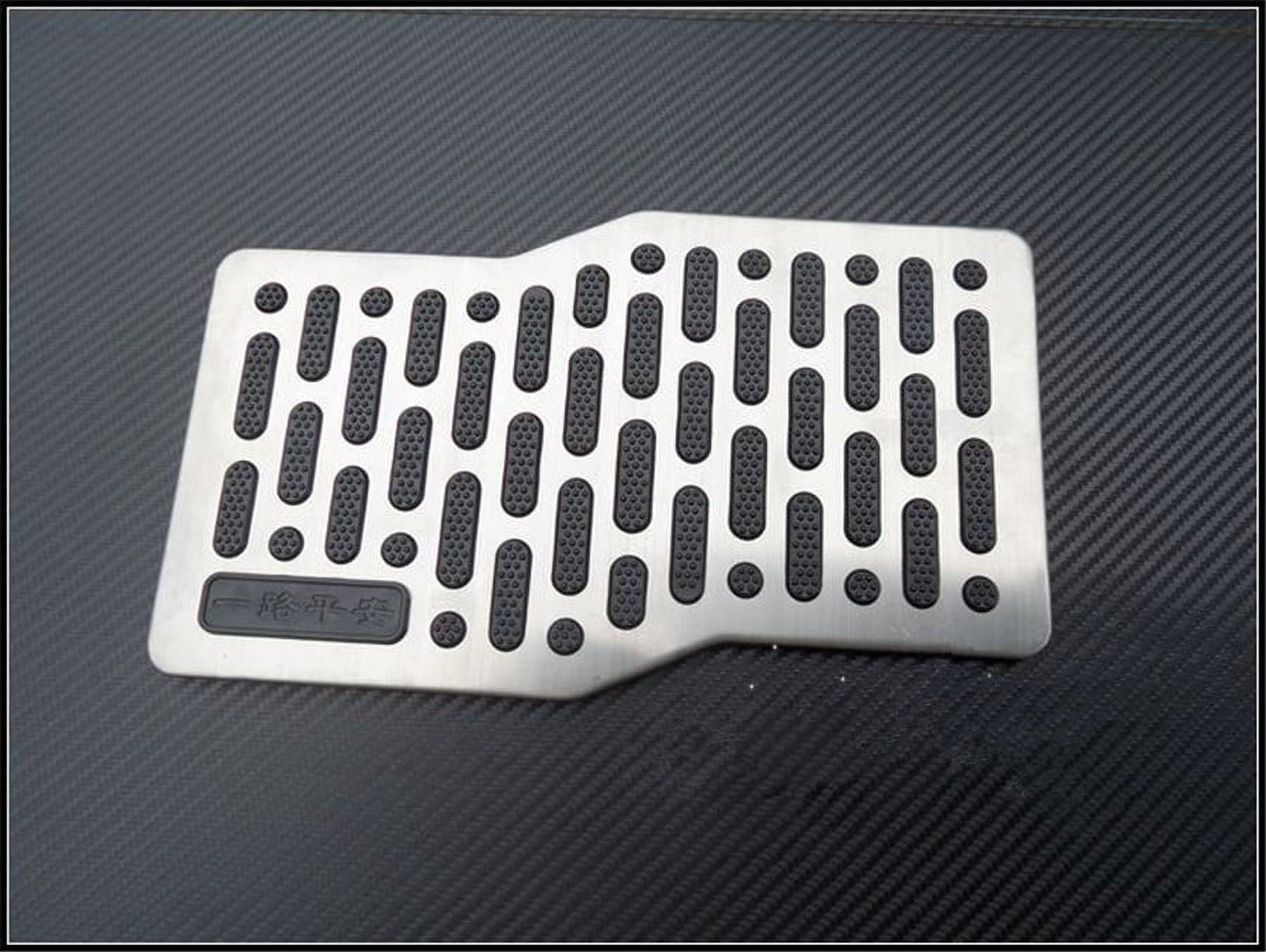 Phyun Universal Car Truck Floor mats Stainless Steel Heel Plate Pedal ...