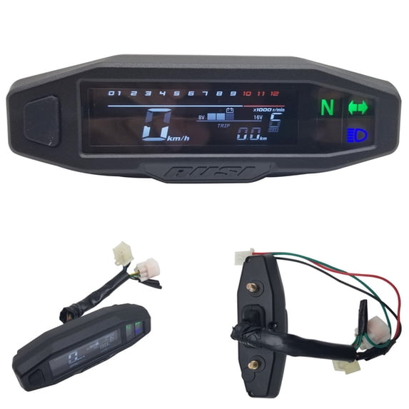 Phyun Universal Motorcycle LCD Digital Speeeter Mini Motorcycle Meter ...