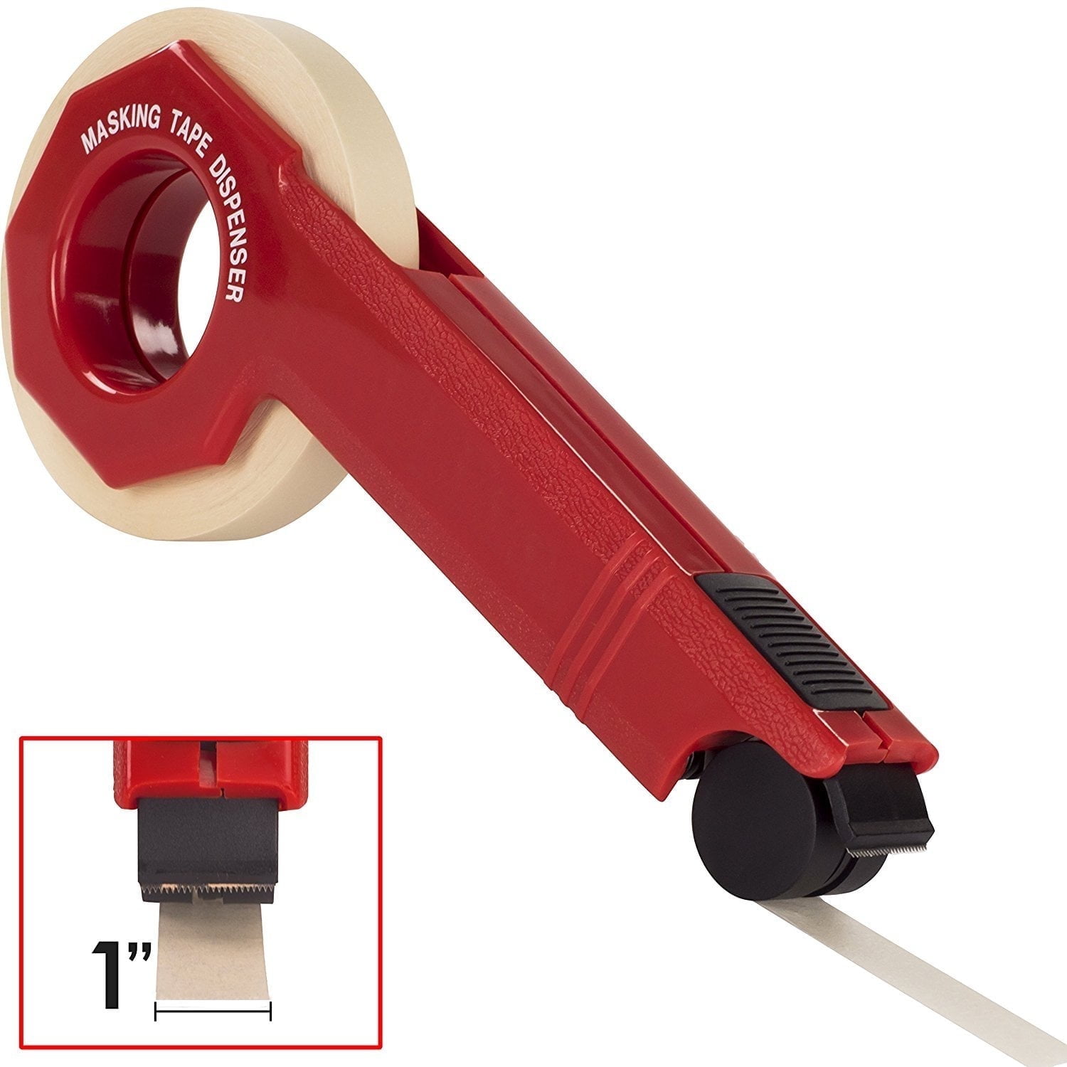 ‎Phyxology Supply Industrial 1 inch Red Time-Saver Plastic Masking Tape ...