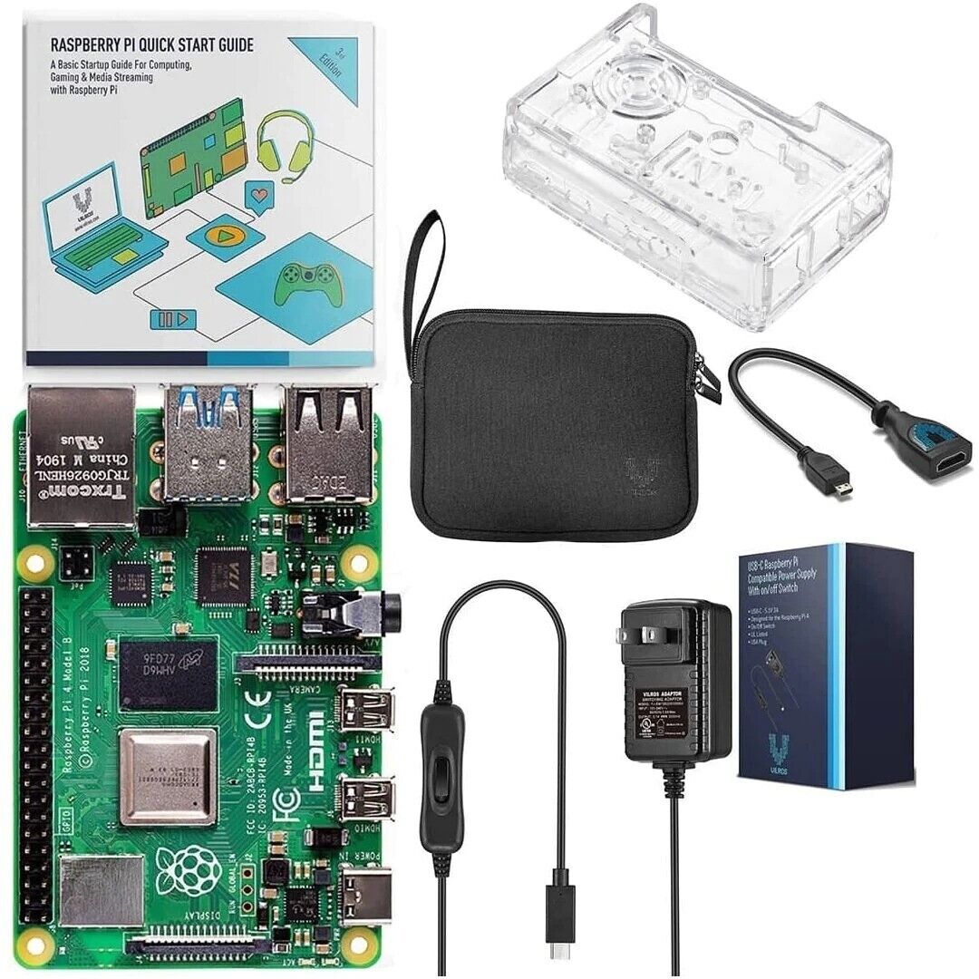 Pi 4 Basic Starter Kit with Fan Cooled ABS Case - Walmart.com