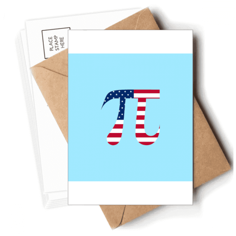 Pi American Flag Country Art Deco Fashion Postcards Envelopes Blank ...
