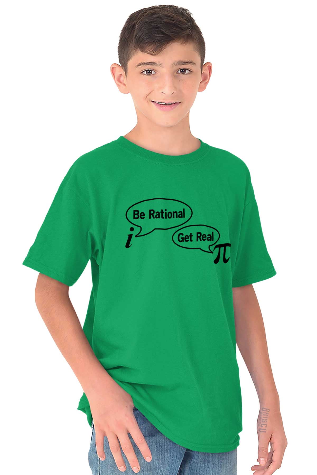 Pi Be Rational Get Real Math Geek Crewneck T Shirts Boy Girl Teen ...