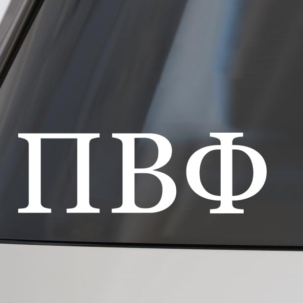 Pi Beta Phi Car Decal Sticker- Greek Letters Design, Officially ...