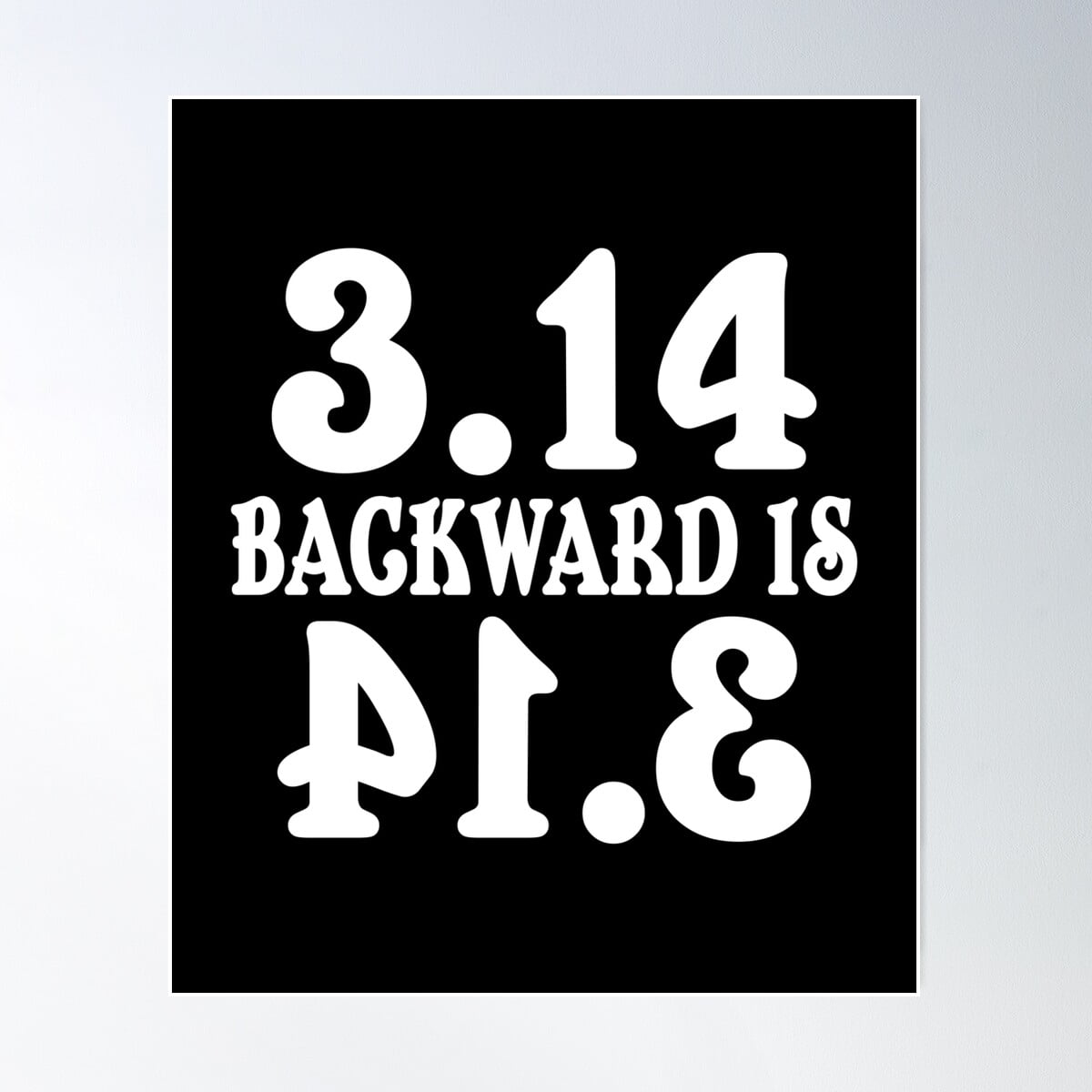 Pi Day 3.14 Spelled Backwards Coincidence Math Geeks Trivia Poster Wall ...