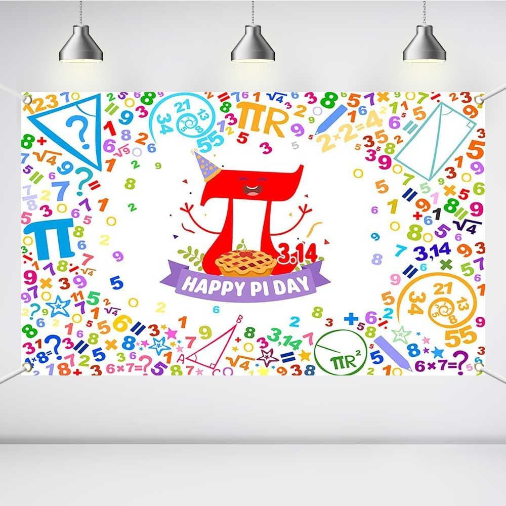 Pi Day Banner - Colorful Math-Themed 3.14 Classroom and Party ...