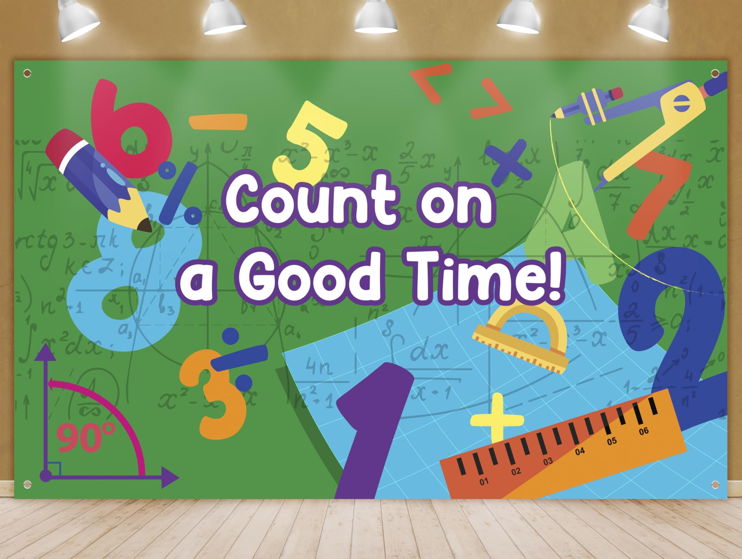 Pi Day Math Backdrop - Themed Banner, Background for Classroom ...