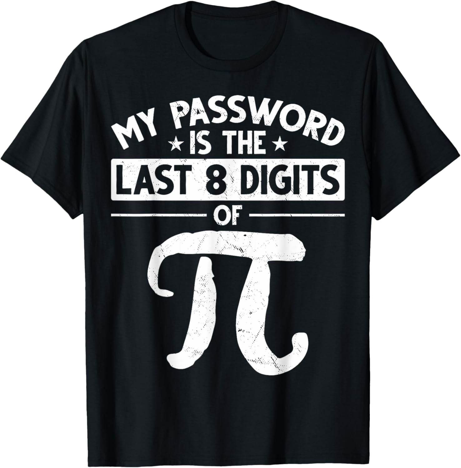 Pi Day My Password Is The Last 8 Digits Of Pi Math Lovers Funny Creative Graphic T-Shirt ...