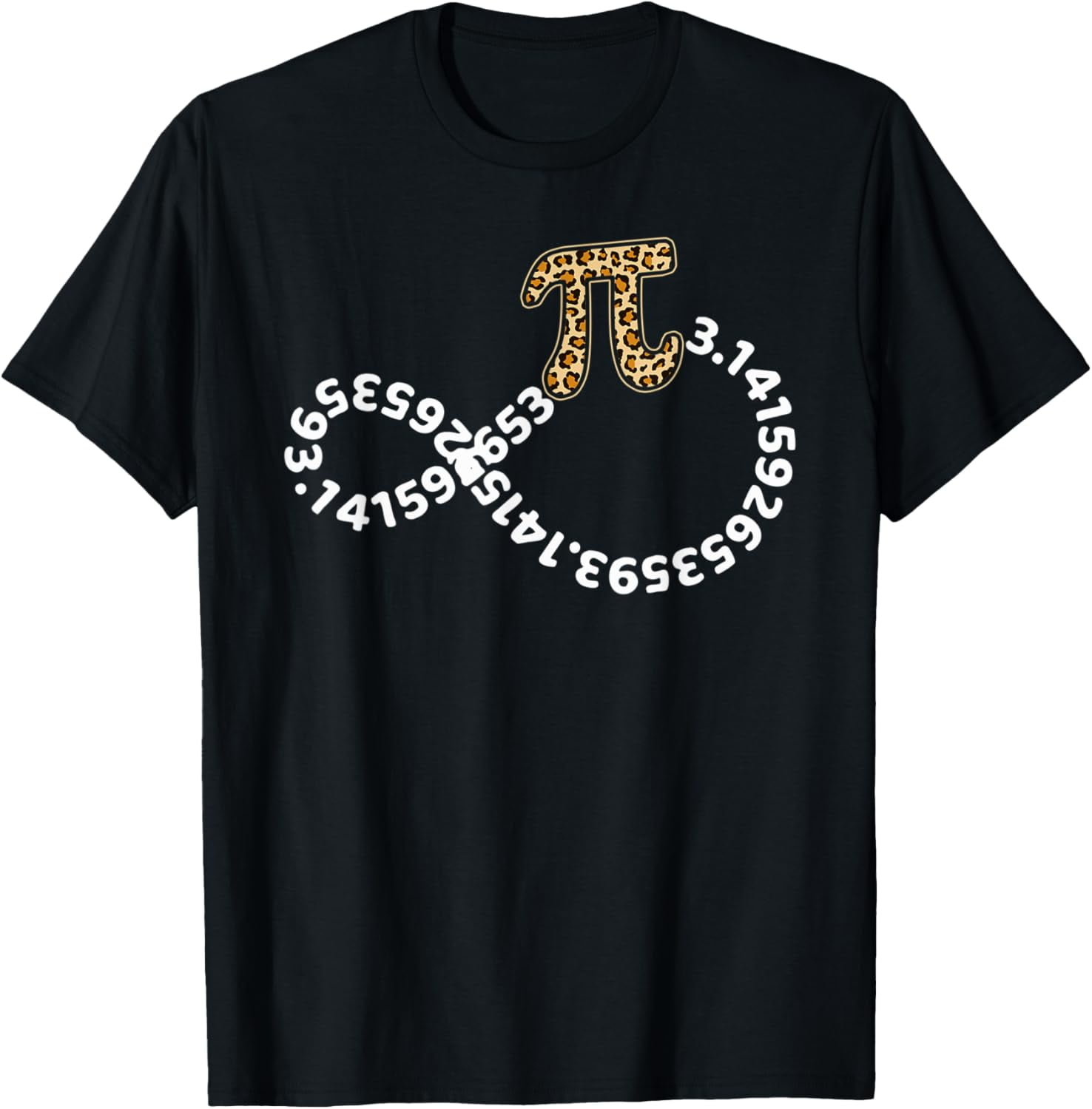 Pi Day Number 3.141 Infinity Pi Math Engineering Leopard T-Shirt ...