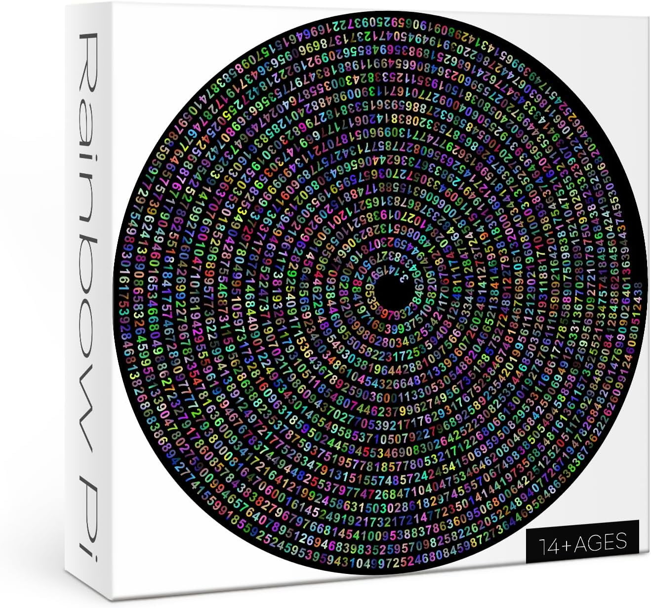 Pi π Day Puzzle for Adults 1000 Pieces, Round Rainbow Jigsaw Puzzle ...