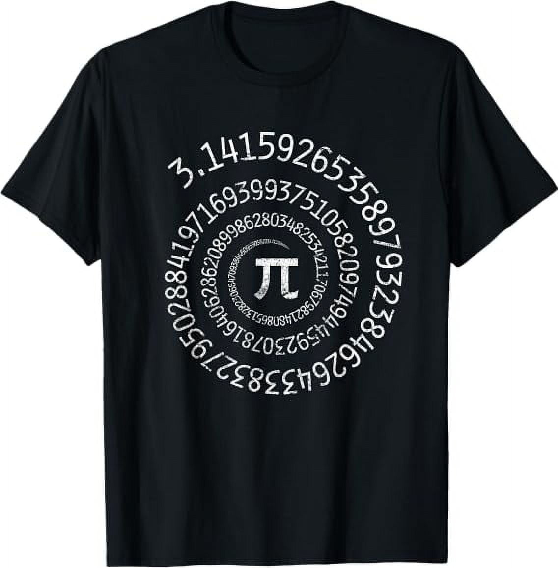 Pi Day Shirt Spiral Pi Math design for Pi Day 3.14 T-Shirt,White Color ...